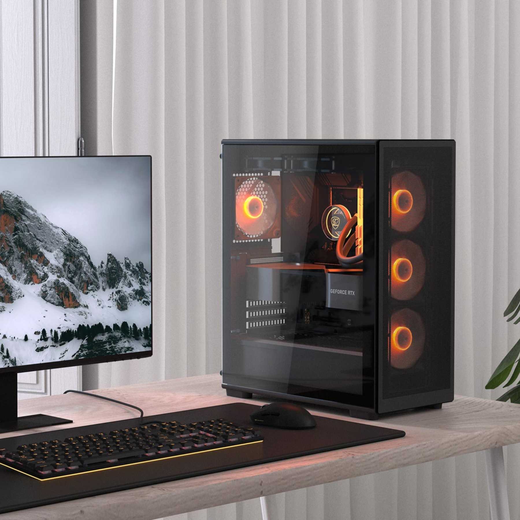 PC MX 220 RGB – PC Gamer Ryzen 5 7600X / RTX 5060 / 16 Go DDR5 / SSD 1 ...